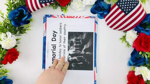 Memorial Day Second Grade Nonfiction Reading Unit Bundle CC RI.2.1 RI.2 ...