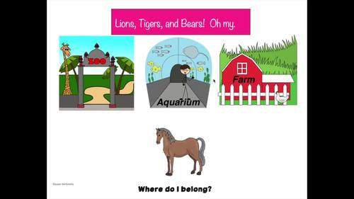 Categories Sorting Animal Homes Digital Activities Interactive PDF Speech