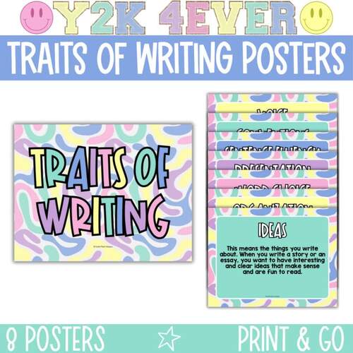 The Traits of Writing Posters / 6+1 Writing Traits / ELA / Retro ...