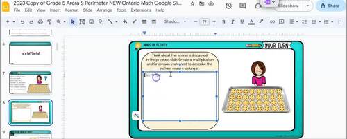 Grade 5 Measurement Area and Perimeter Ontario Math Digital Google Slides