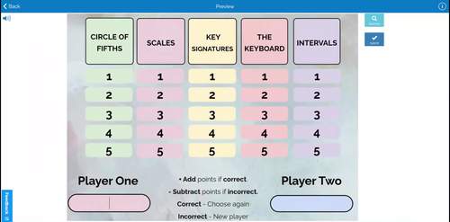 Music Theory Game Show Pitch Level 3 for THEORY Experts - Music Boom Cards