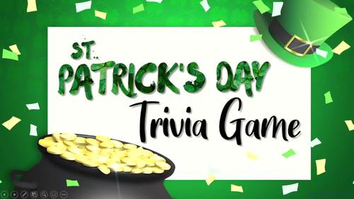St. Patrick's Day Trivia Game! Fun Classroom Activity {EDITABLE}