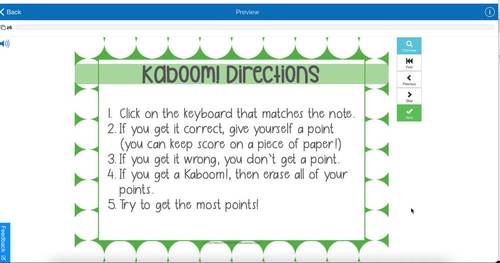 Piano Key Digital Kaboom! Virtual Music Game on Boom Cards | TPT