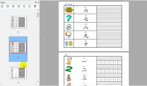 Daily 10 Chinese vocabulary: Numbers 数字 Cards, learn and write ...