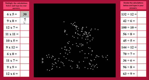 Digital Pixel Art NO PREP - Valentine Teddy Multiplication and Division ...