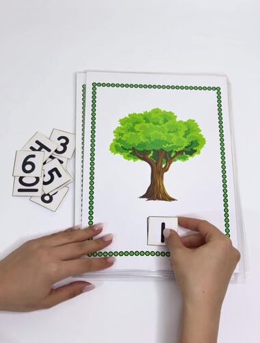 Counting Trees Earth Day Activity Spring Hands On Math Sped Autism ...