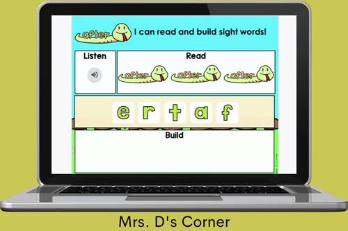 First Grade Sight Word Digital Activity | Distance Learning by Mrs Ds ...