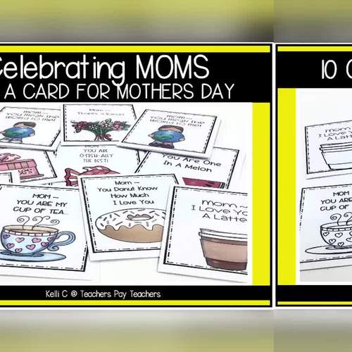 Mothers Day Cards and Writing Activities by Kelli C | TPT