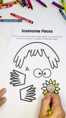 Scarecrow Writing Craftivity | Fall Writing Activity | Sequencing ...