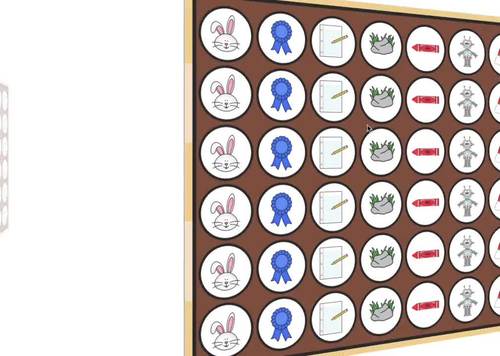 Digital Thanksgiving Articulation Four In A Row by Jennie's Speech Room