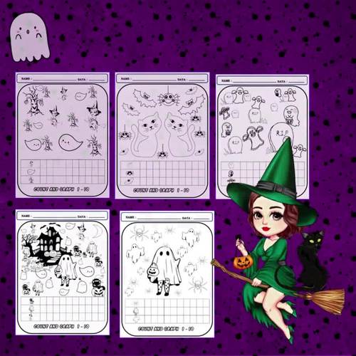 Count and graph , 1-10 counting worksheets and all graphs including ...