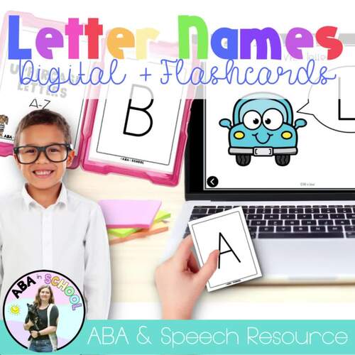 Alphabet Naming Letters Digital plus Flashcards | Letter Identification ...