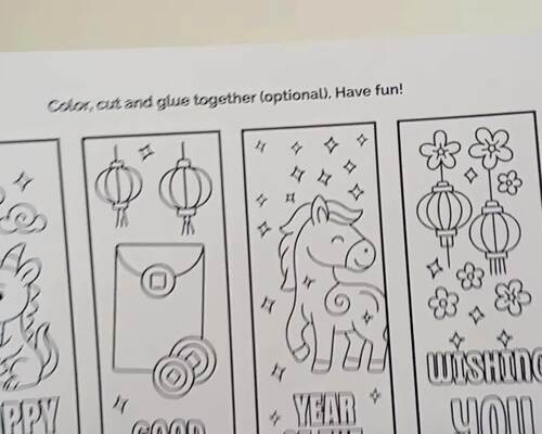 Lunar New Year 2026 Craft Bookmarks, Chinese New Year Craft Activities ...