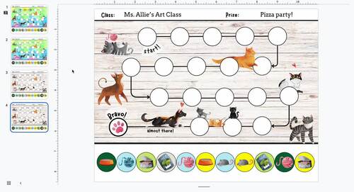 Editable Digital Incentive Sticker Chart Reward Chart with Interactive ...