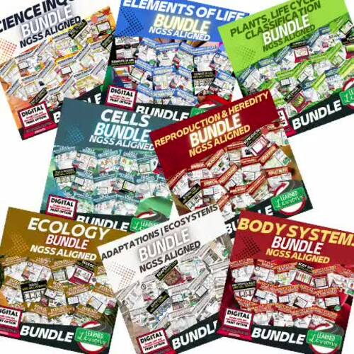 Cells BUNDLE Life Science Curriculum Bundle by Learned Lessons LLC