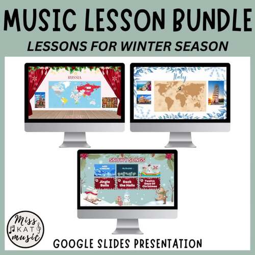 Winter Season Music Lesson Bundle - Nutcracker, Vivaldi's Four Seasons