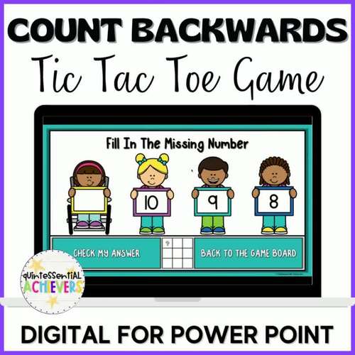 Counting Backwards Game N Task Cards - Number Sequencing Missing Number ...