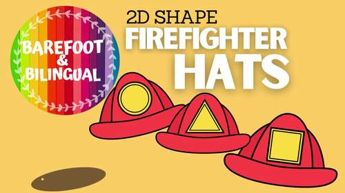 Firefighter Hat Clipart - Shape Clipart Set | TPT