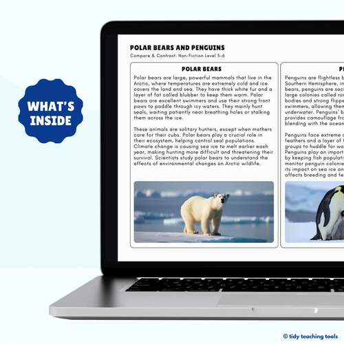 20 x Compare and Contrast Non-Fiction Reading Comprehension Passages ...