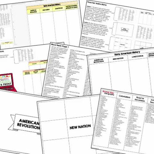 American History Word Sort Review Activity, Back To School, Google, End ...