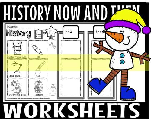 history now and then sort by Murphys lesson design studio | TPT