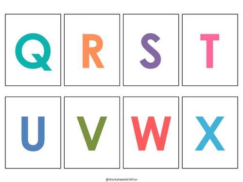 Alphabet Flashcards - Upper & Lowercase, Letters A to Z Cards, ABC ...