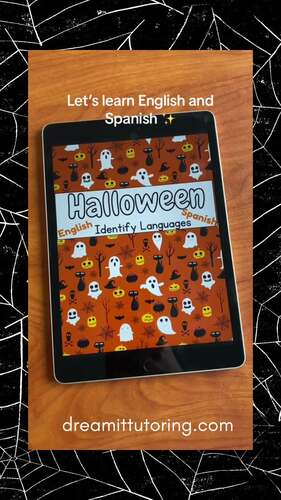 1st Graders Halloween Reading Strategies: Identify English and Spanish ...