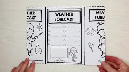 Weather Writing Activity | Weather Forecast Craft | Spring Craft by Ms ...