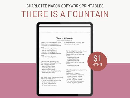 Hymn Copywork for Charlotte Mason Homeschoolers, Easter Hymn Handwriting