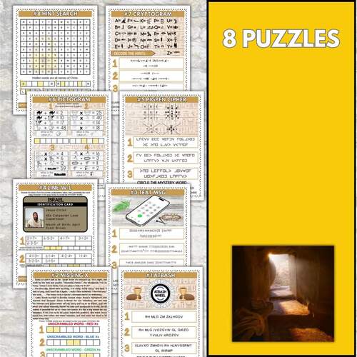 The Empty Tomb Escape Room, Printable Easter Game for Youth and Family