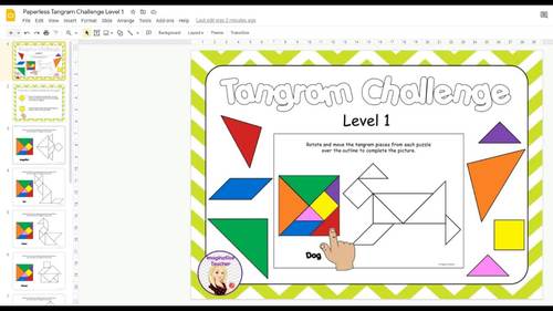 Digital Tangram Challenge (SEESAW and Google Docs) by Imaginative Teacher