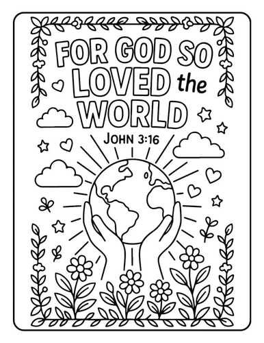 Bible Verse Coloring Pages for Kids & Adults | 45 Inspirational ...
