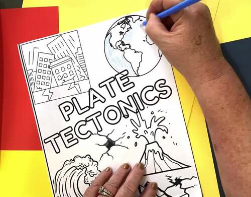 PLATE TECTONICS COLORING PAGES-Discussion Starter Sheets by Science by ...