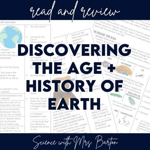 Discovering the Age and History of Earth - Read and Review | TPT