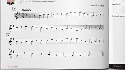 Music Composer: Johann Sebastian Bach Biography Resume & Activity Kit