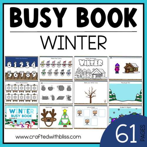 Four Seasons Busy Book Mini Bundle by Crafted with Bliss by Teacher Pia