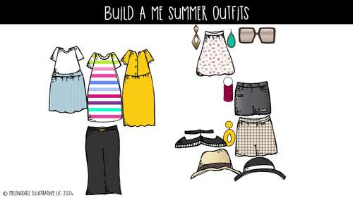 Build A Teacher clip art, Me, Summer COMBO PACK by Melonheadz Clipart