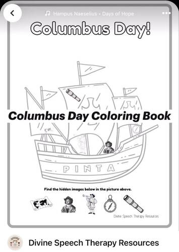 Columbus Day Reading Comprehension and Coloring Book. | TPT