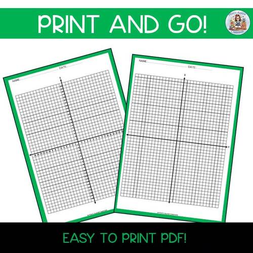 Plotting Ordered Pairs And Cartesian Planemath Plotting Grids Templates