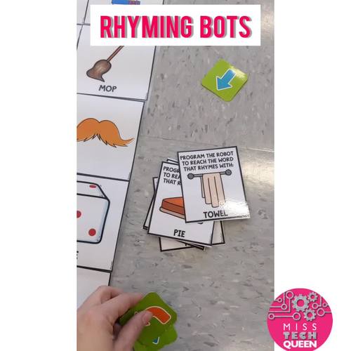 Read Across America Rhyming Robot Activity by Miss Tech Queen | TPT