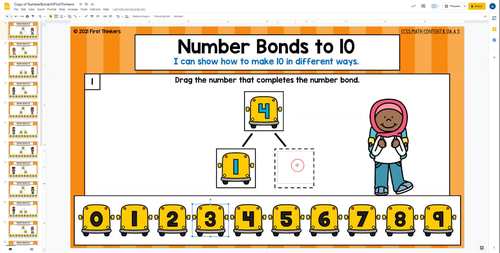 Number Bonds To 10 Google Slides Seesaw Boom Cards PowerPoint Math ...