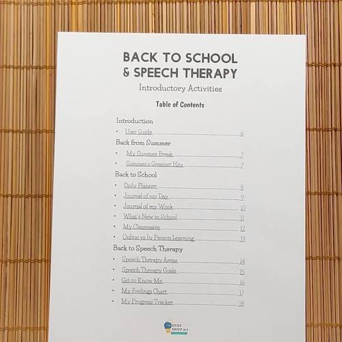 Back to School & Speech Therapy Worksheets Printable & Digital - Boom Cards