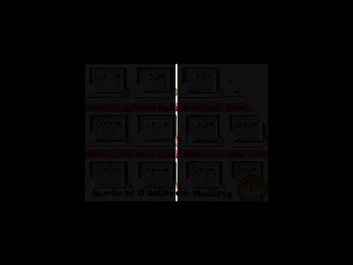 Bundle Boom Cards Halloween Multiply 0 to 12 Self-Correct Unit | TPT