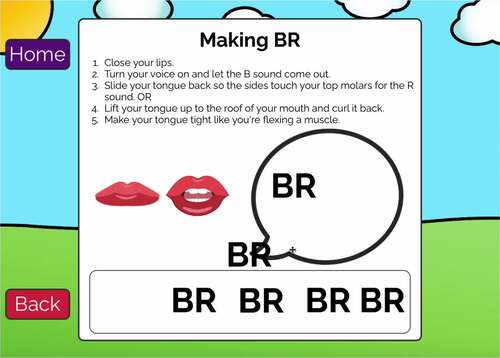 BR B Minimal Pairs R Cluster Reduction Boom Cards tongue twister silly ...