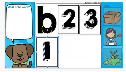 Blending Short O CVC Words (Made for Google Slides™ and Powerpoint}