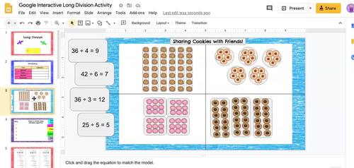 Whole Number Division - Digital Interactive Activity TEKS 4.4H 4.4E 4.4F