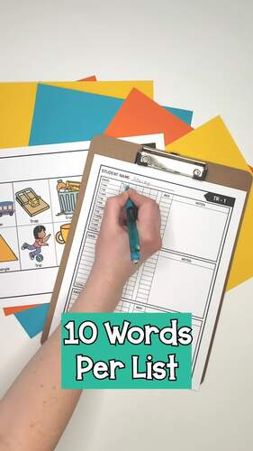 R Blends Articulation Speech Therapy Progress Monitoring Screeners ...