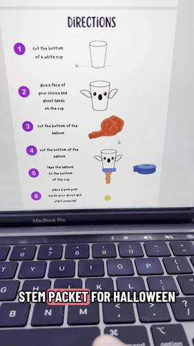 Halloween STEM Activities for Kids | Cube Frankenstein, Ghost Popper ...