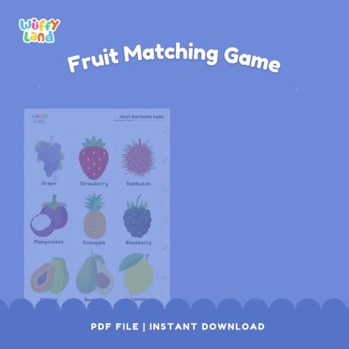 Fruit Matching Game, Fruit Puzzle, Matching Cards, Symmetry, Learning ...