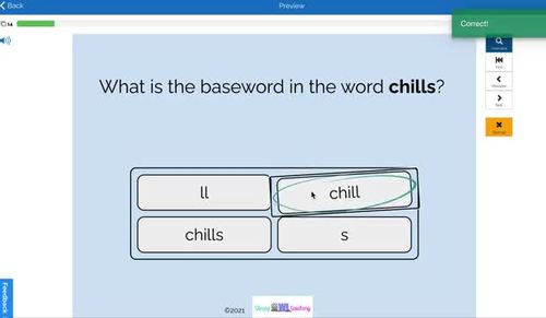 Phonics Suffix -s Boom™ Card Deck - Level 1 Unit 6 by Sleepy Owl Teaching